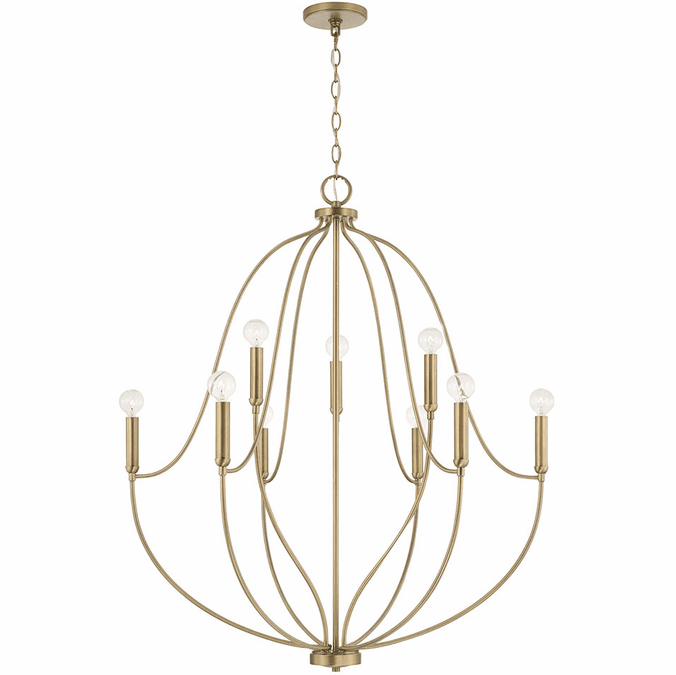 Capital Lighting 447091AD Madison Aged Brass Exterior 9" Ceiling ...