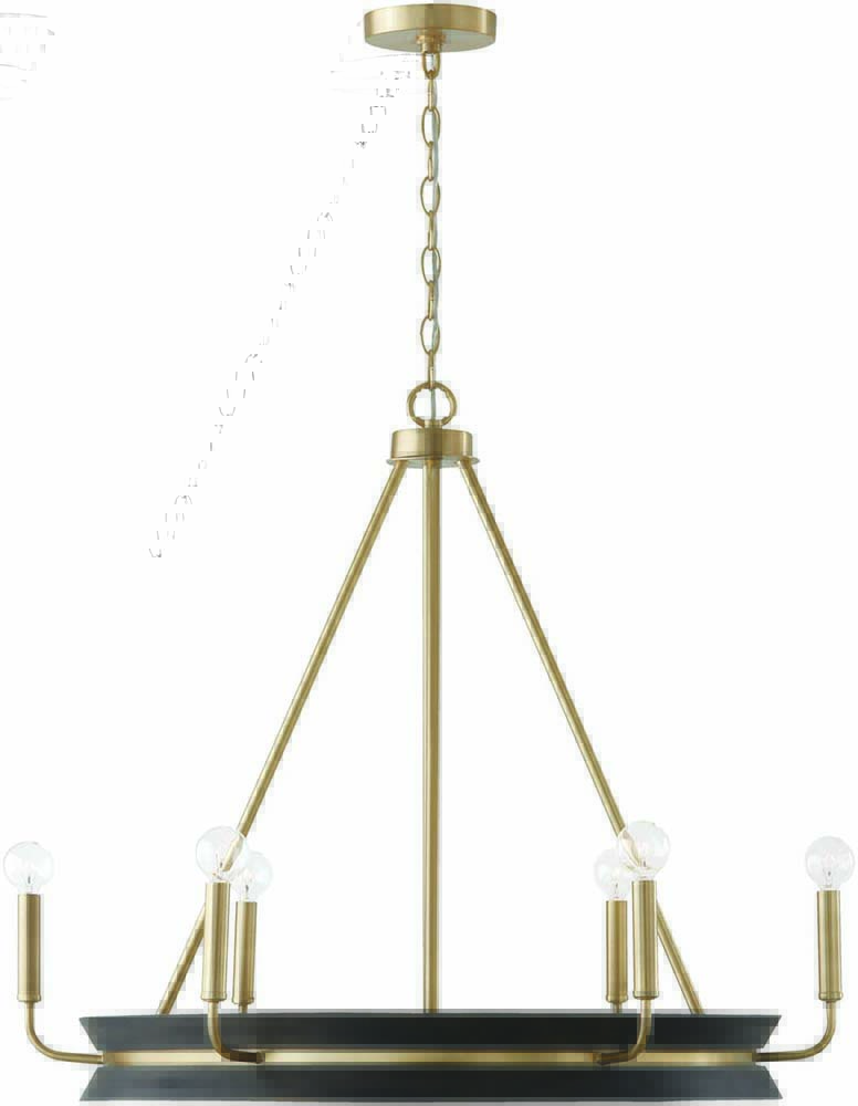Capital Lighting 447361KR Finn Modern Black Stain and Matte Brass ...
