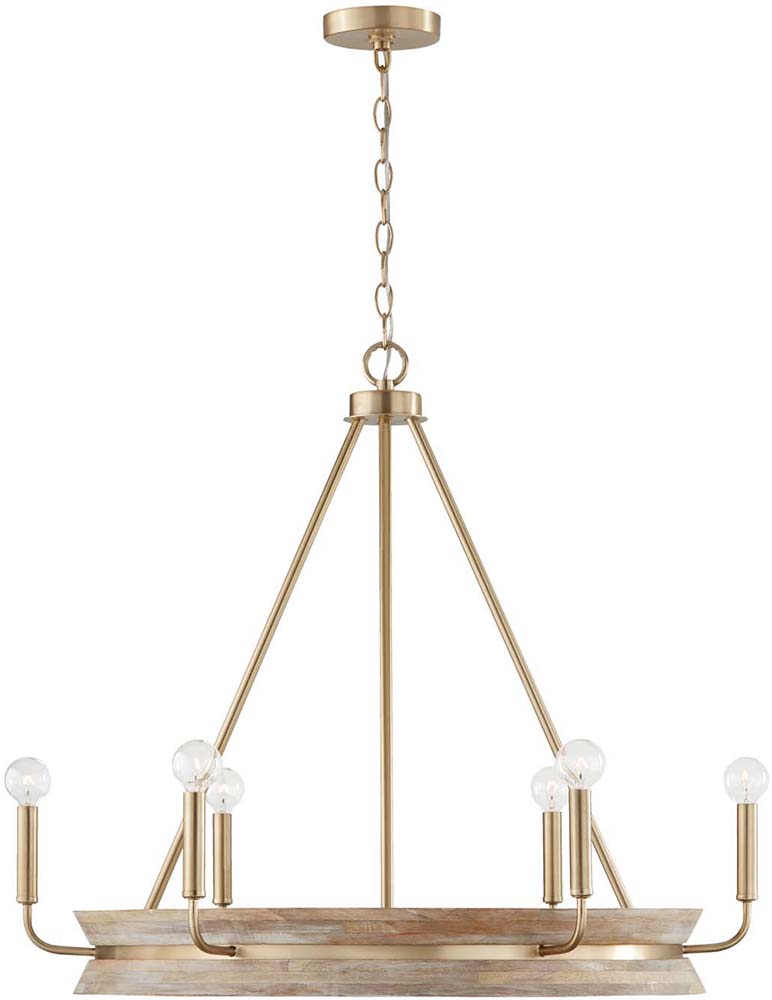 Capital Lighting 447361WS Finn Modern White Wash and Matte Brass ...
