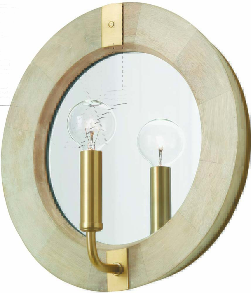 Capital Lighting 647311WS Finn Contemporary White Wash and Matte Brass ...