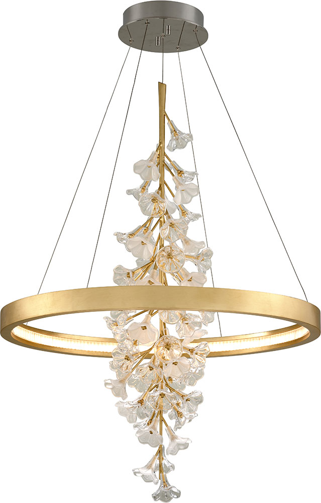 Corbett 268-72 Jasmine Modern Gold Leaf LED 36" Pendant Light - COR-268-72