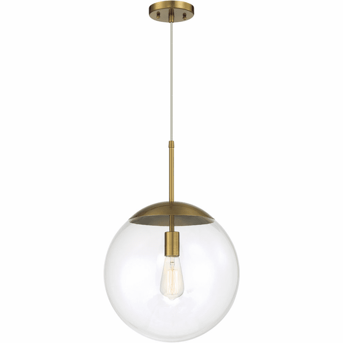 Craftmade 56893-SB Gaze Modern Satin Brass 14" Drop Lighting Fixture ...