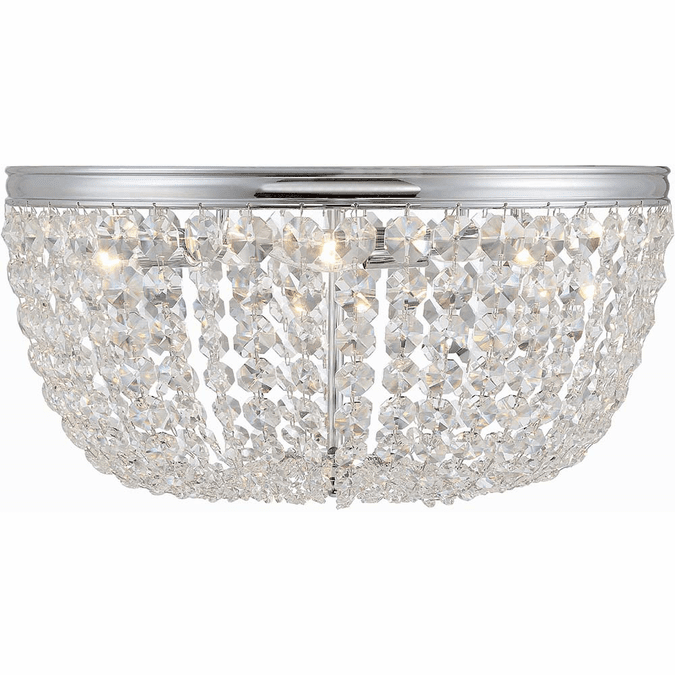 Crystorama NOL-320-CH-CL-MWP Nola Crystal Polished Chrome 20" Ceiling ...