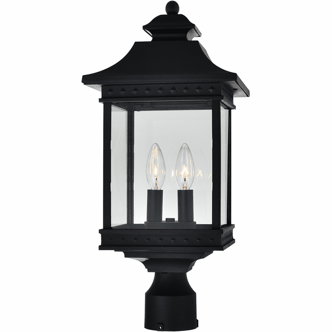 CWI Lighting 0416PT9-2-101 Cleveland Black Exterior Post Lighting ...