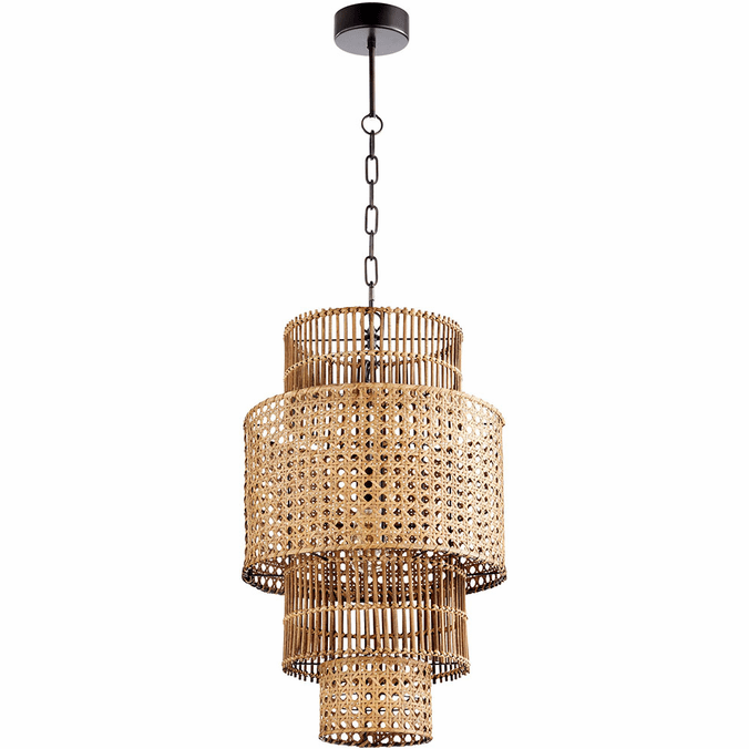 Cyan 10272 Wickham Modern Rattan Foyer Lighting - CYN-10272