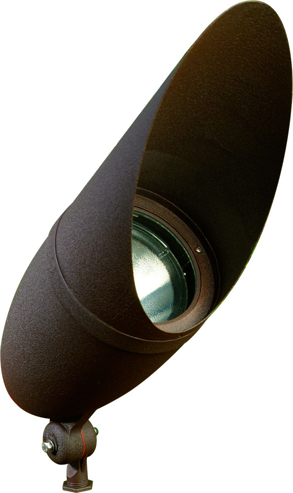 Dabmar DPR41-HOOD-BZ Contemporary Line Voltage Bronze Halogen Outdoor ...