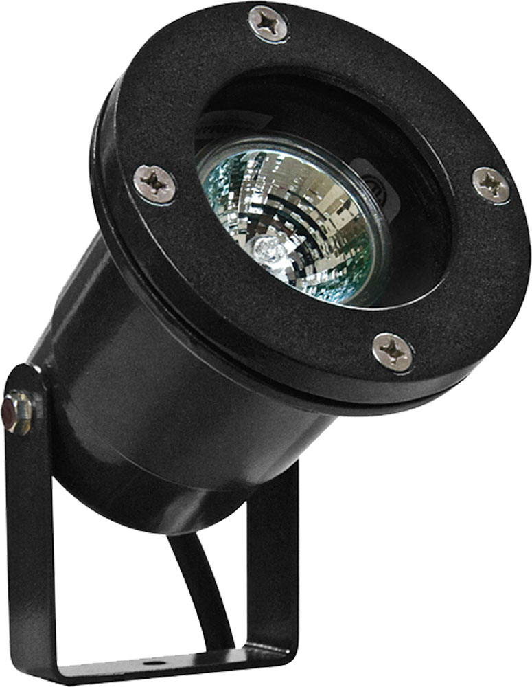 Dabmar LV108-B Contemporary Black Halogen Low Voltage Outdoor Cast ...