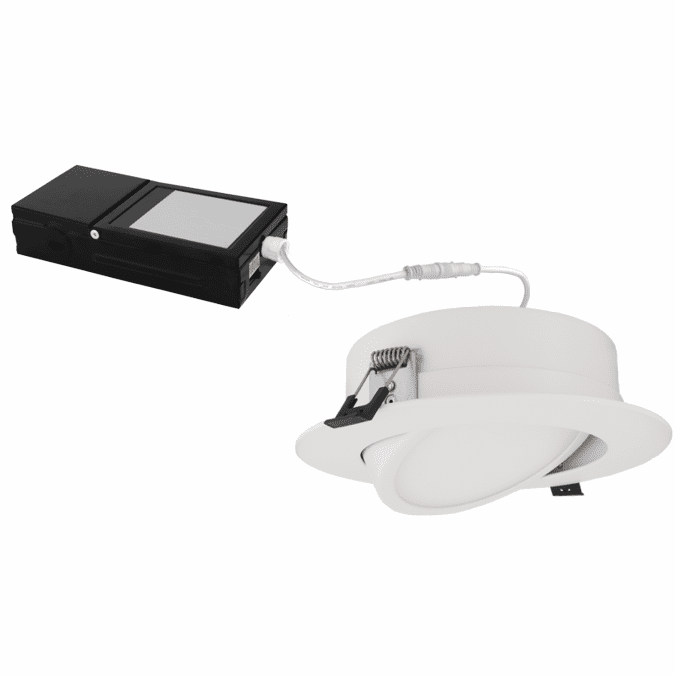 Elco ERT613CT5DXW Contemporary White LED 6 Inch 120/277/347V Recessed ...