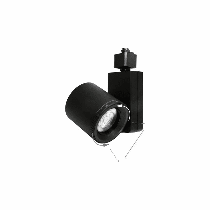 Elco ET75830DB LED Bachman Modern Black Track Lighting Fixture Head ...