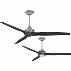 Fanimation MAD6721BN Spitfire Modern Brushed Nickel LED Ceiling Fan ...