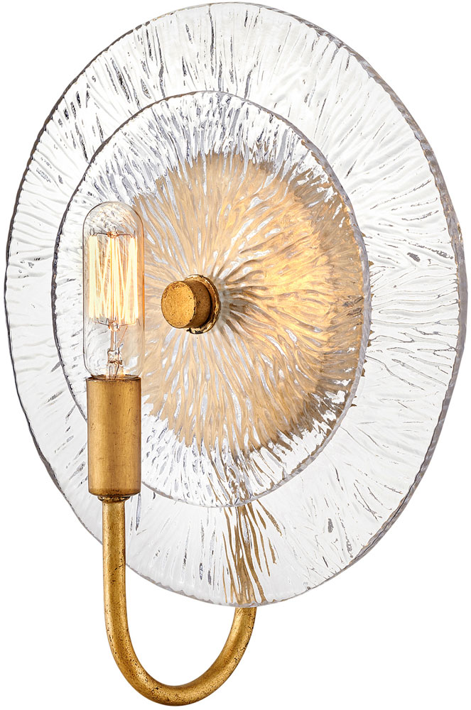 Fredrick Ramond FR30120DA Rene Contemporary Distressed Brass LED Wall ...