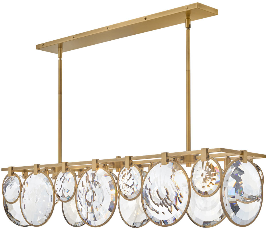 Fredrick Ramond FR31266HBR Nala Modern Heritage Brass LED Island Light ...
