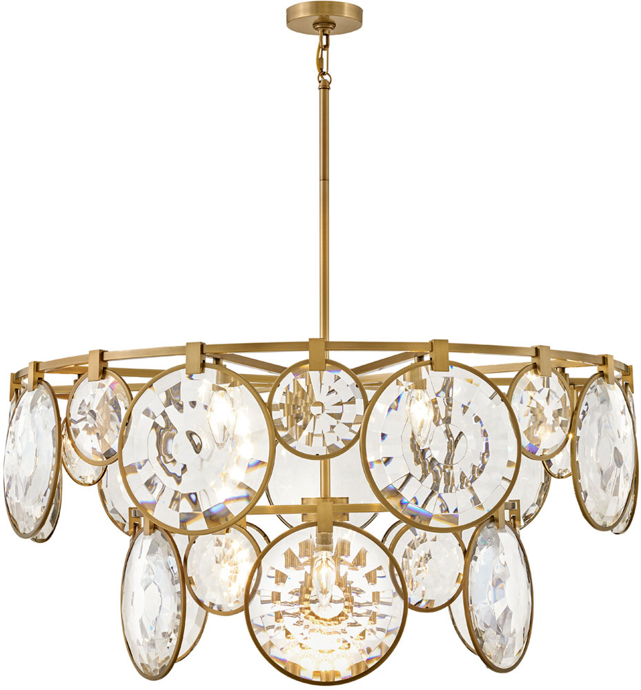Fredrick Ramond FR31268HBR Nala Contemporary Heritage Brass LED Drop ...