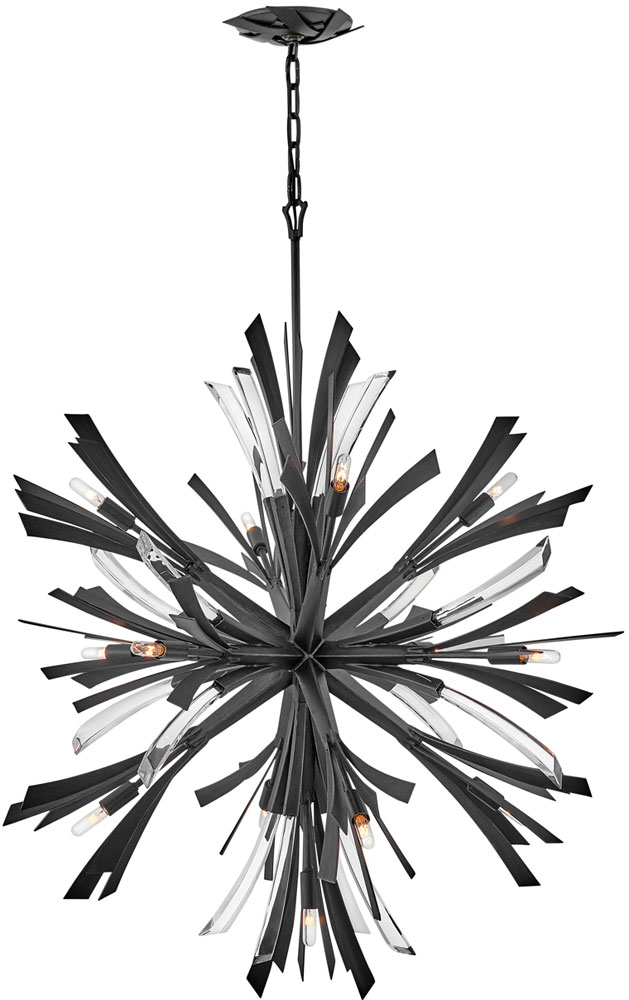 Fredrick Ramond FR40905BGR Vida Contemporary Brushed Graphite LED ...