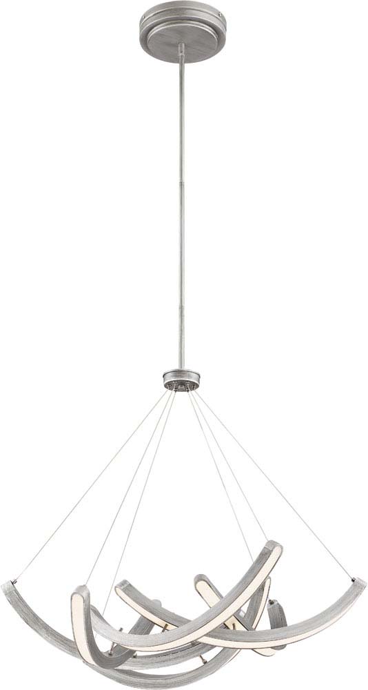 George Kovacs P1337-665-L Swing Time Modern Brushed Silver LED 30 ...