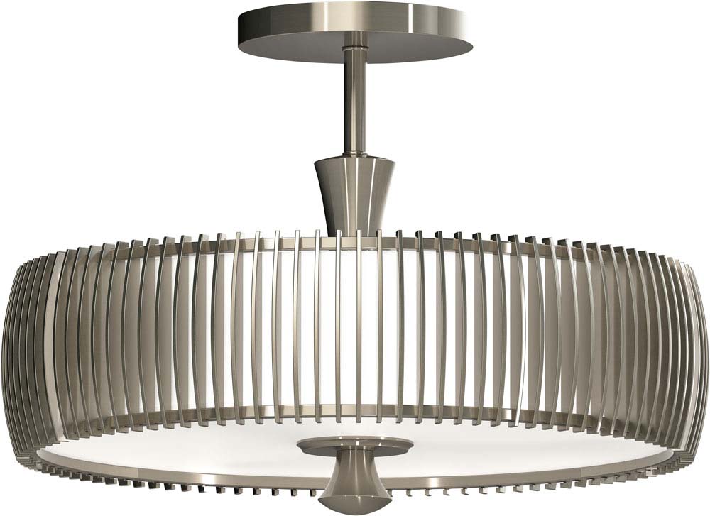 George Kovacs P1678-084C-L Night Moves Modern Pewter Flush Mount ...