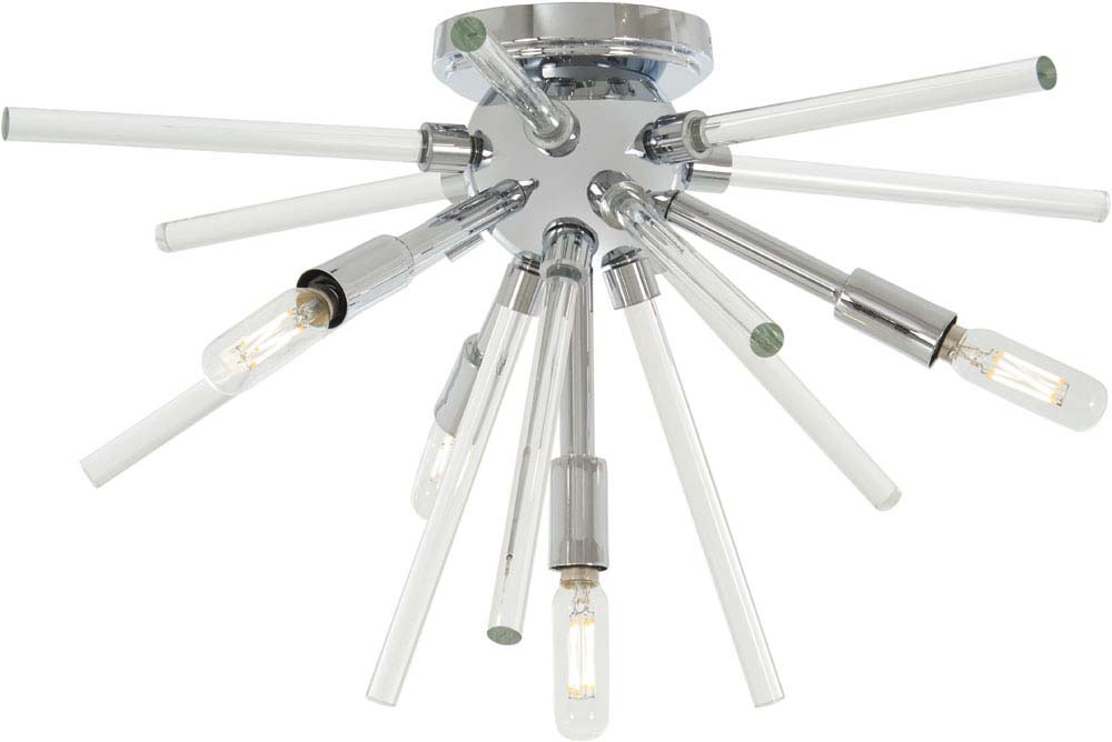 George Kovacs P1799-077 Spiked Contemporary Chrome Ceiling Light - GEO ...