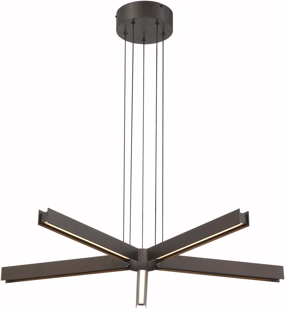 George Kovacs P5490-172-L Structure Modern Smoked Iron LED Lighting ...
