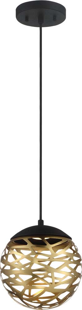 George Kovacs P932-688-L Golden Eclipse Contemporary Coal and Honey ...