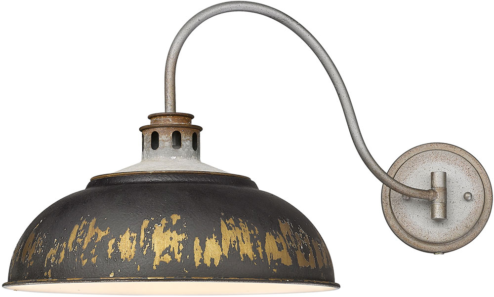 Golden Lighting 0865-A1W AGV-ABI Kinsley Vintage Aged Galvanized Steel ...