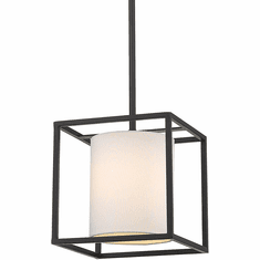 Golden Lighting 2243-SF-BLK-MWS Manhattan Modern Matte Black Flush ...