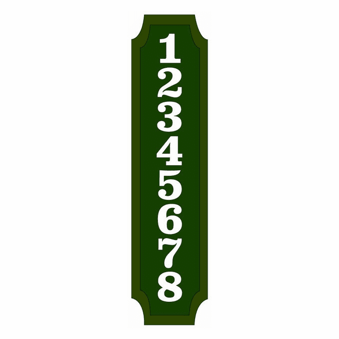 Hanover Lantern 227 Cast Sign Exterior Vinyl Address Number Sign - HAN-227
