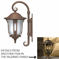Hanover Lantern B57612 Palermo Large Outdoor Lamp Sconce - HAN-B57612