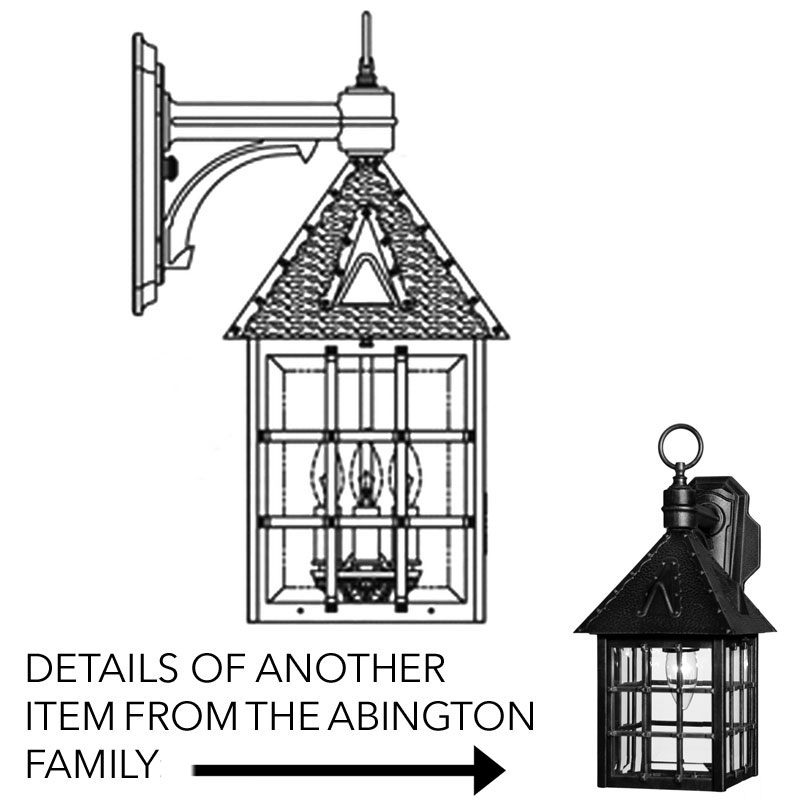 Hanover Lantern B8112RM Abington Large Traditional Outdoor Wall Lamp - HAN-B8112RM