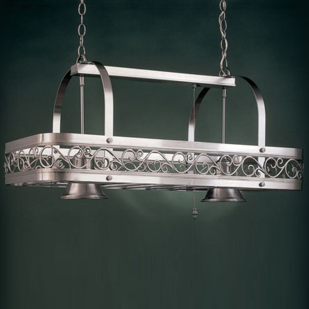 Hi-Lite Manufacturing H-11Y-D Odysee 21" Tall Pot Rack Kitchen Island ...