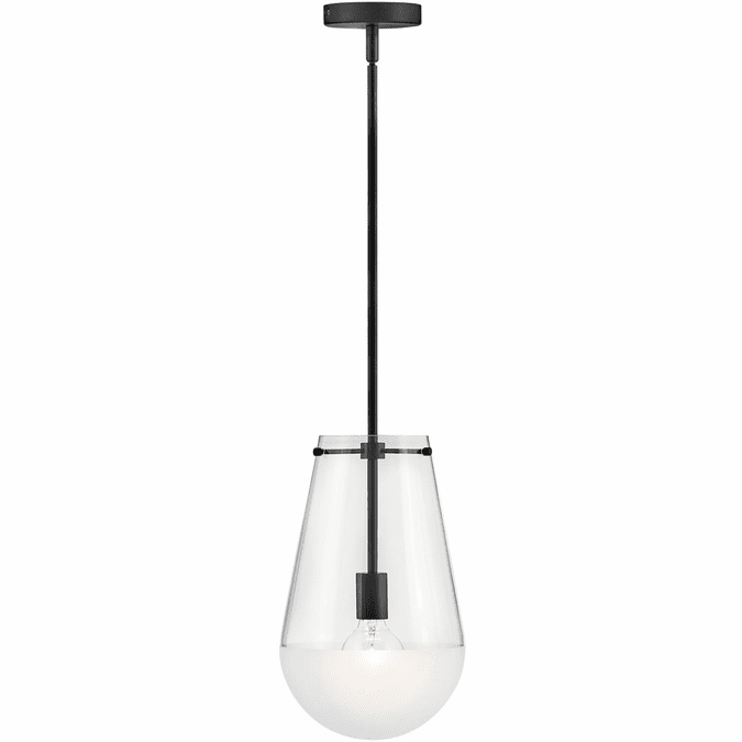 Hinkley 32087BK Beck Contemporary Black LED Mini Ceiling Pendant Light ...