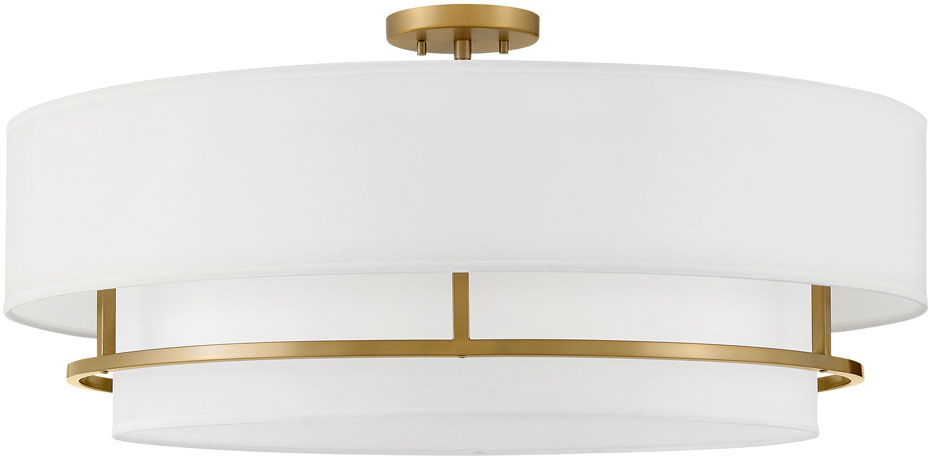 Hinkley 38895LCB Graham Contemporary Lacquered Brass LED Ceiling Light ...