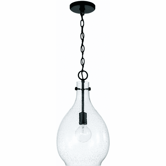 Home Place 349011MB Brentwood Matte Black Mini Drop Ceiling Light ...
