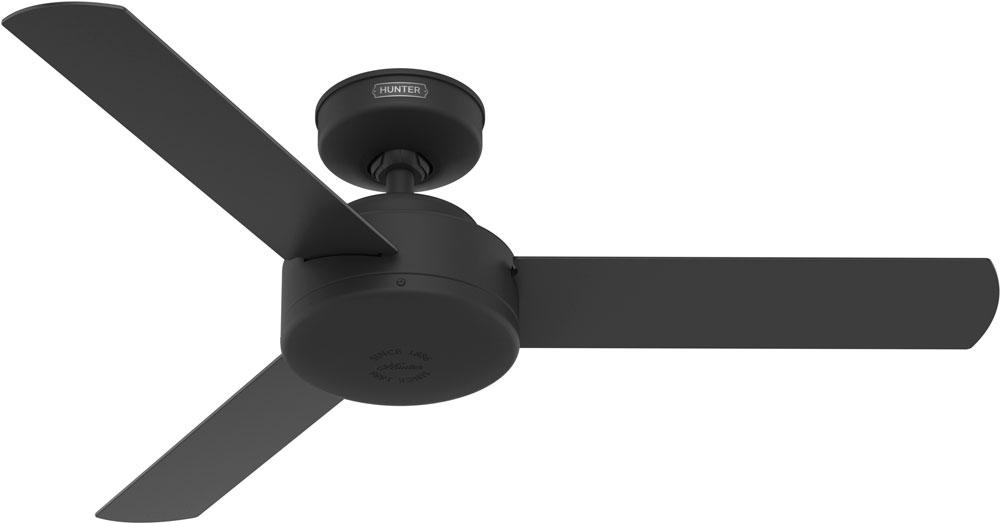 Hunter 51847 Presto Modern Matte Black 44" Home Ceiling Fan - HUN-51847