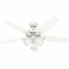 Hunter 53237 Builder Brushed Nickel LED 52" Ceiling Fan - HUN-53237