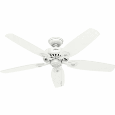 Hunter 53236 Builder Snow White LED 52" Ceiling Fan - HUN-53236