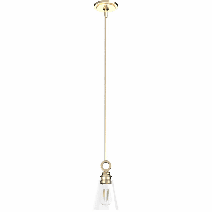 Hunter Lighting 19436 Klein Modern 6" Mini Drop Ceiling Light Fixture ...