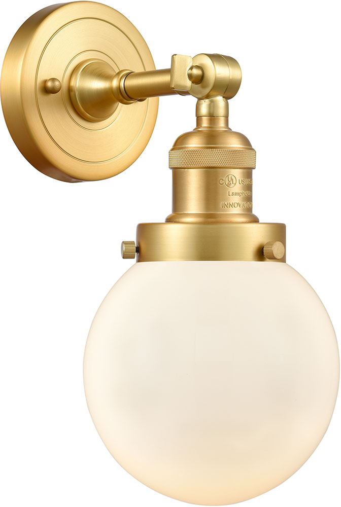 Innovations 203-SG-G201-6-LED Franklin Restoration Beacon Modern Satin ...