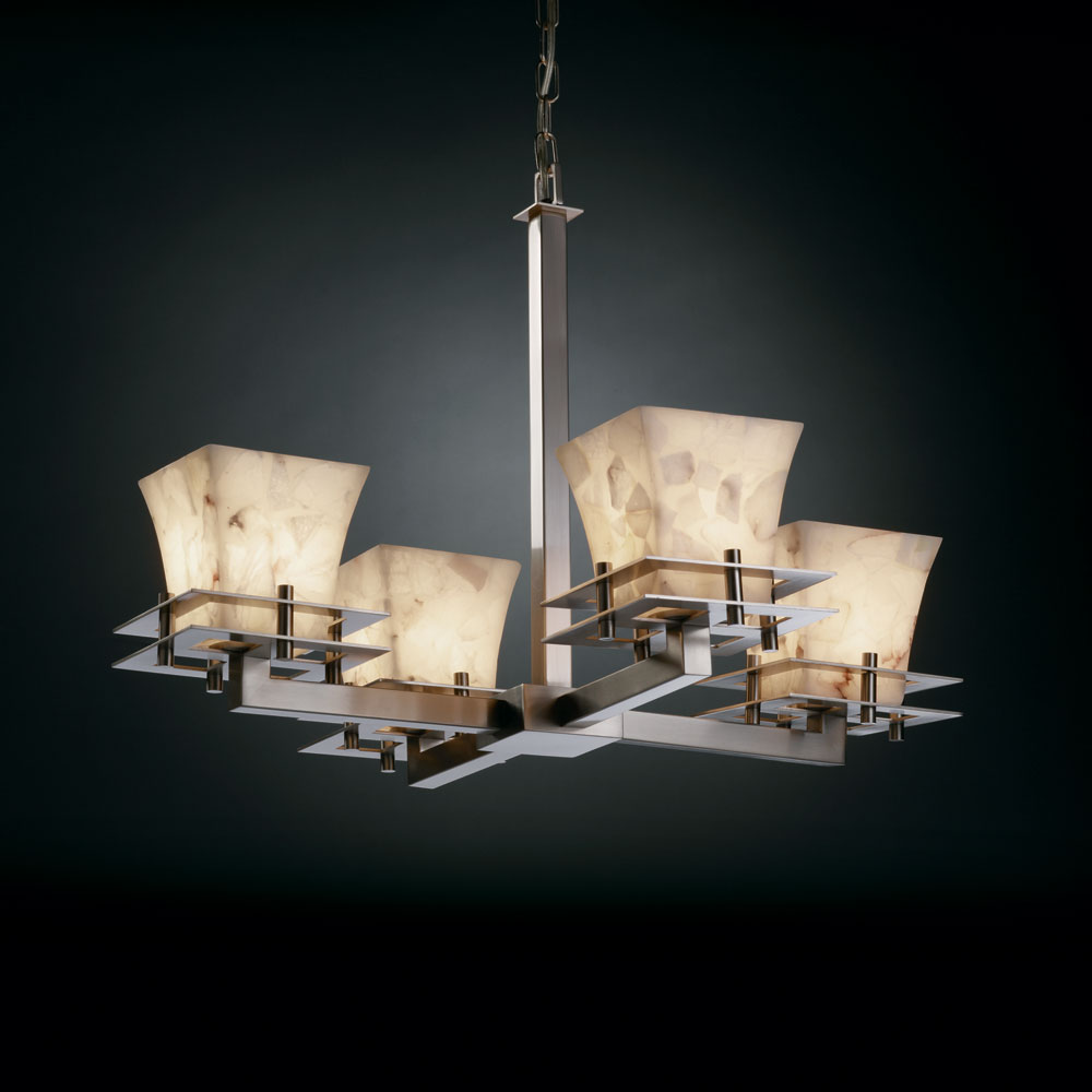 Justice Design ALR-8100 Alabaster Rocks!™ 25" Wide Chandelier Light ...