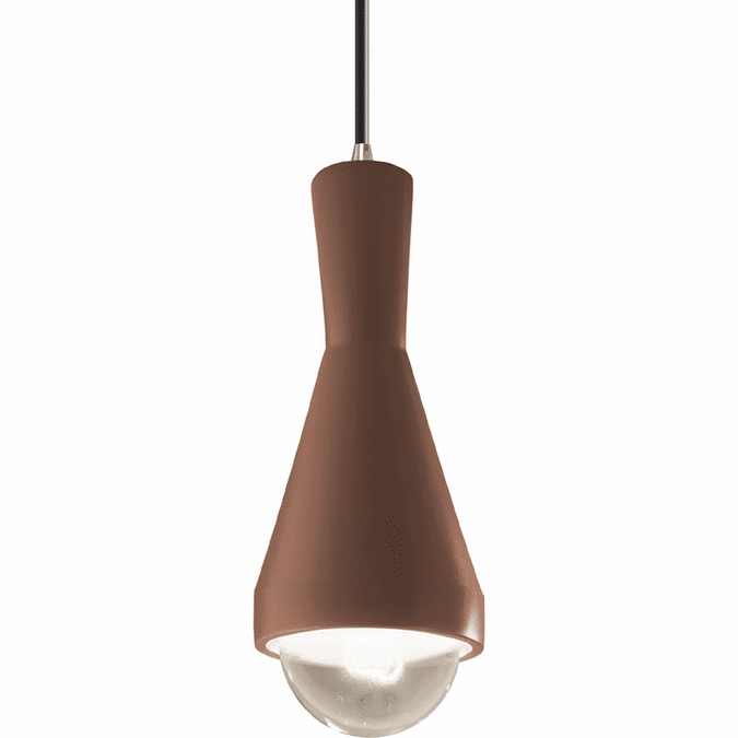 Justice Design CER-6520-CLAY-NCKL-BKCD Radiance Erlen Contemporary ...