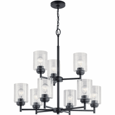 Kichler 44034BK Winslow Contemporary Black Hanging Light - KIC-44034BK