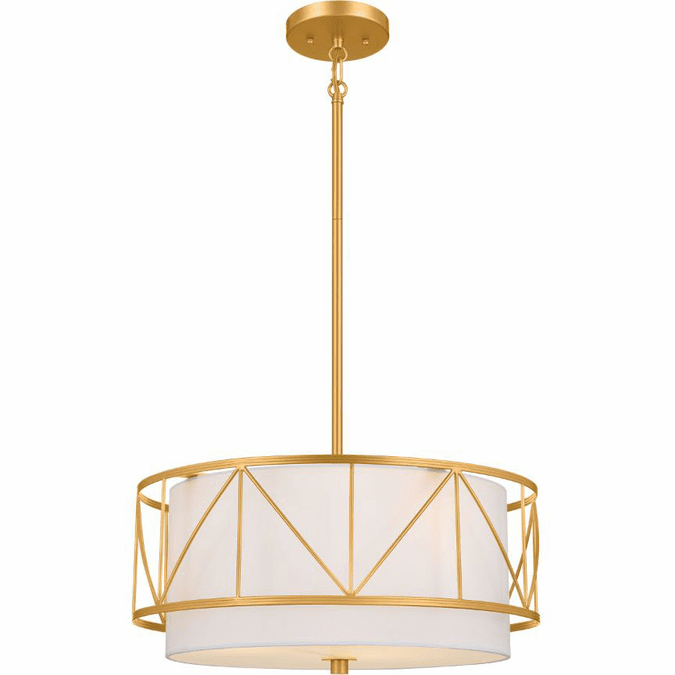Kichler 52075CLG Birkleigh Classic Gold Drum Pendant Light - KIC-52075CLG