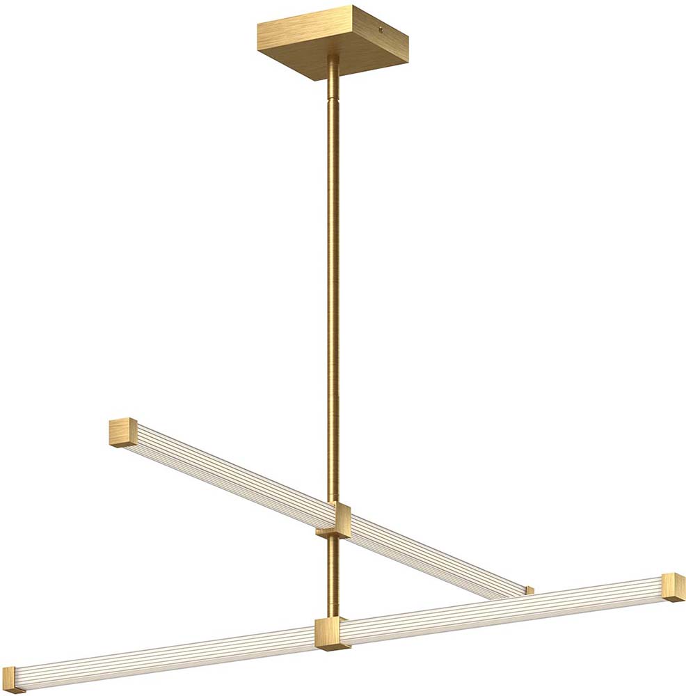 Kuzco CH23532-BG Blade Contemporary Brushed Gold LED Pendant Lighting - KUZ-CH23532-BG