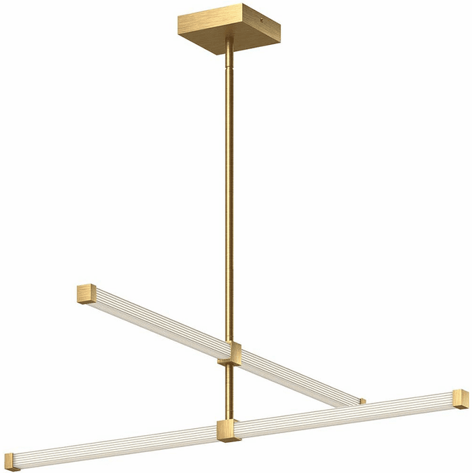 Kuzco CH23532-BG Blade Contemporary Brushed Gold LED Pendant Lighting - KUZ-CH23532-BG