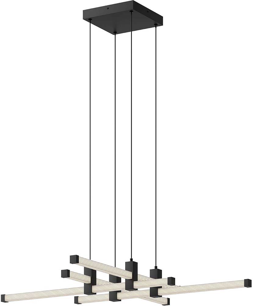 Kuzco CH23534-BK Blade Modern Black LED Multi Pendant Light - KUZ-CH23534-BK