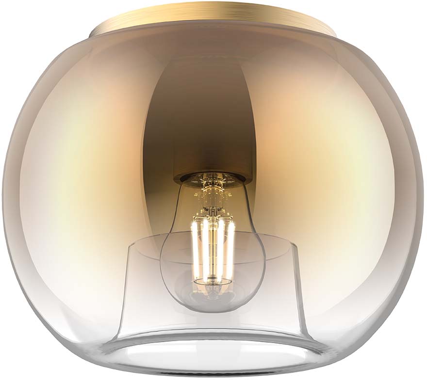 Kuzco FM57508-BG/CP Samar Modern Brushed Gold/Copper Flush Mount ...