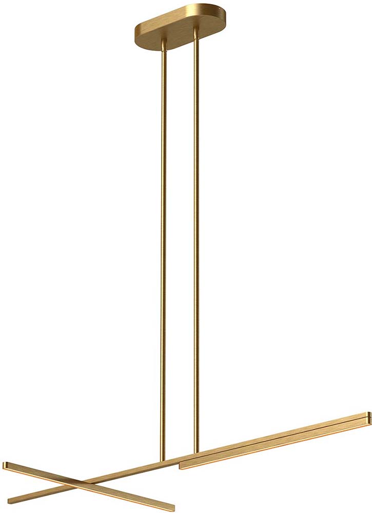 Kuzco LP28748-BG Shift Contemporary Brushed Gold LED Kitchen Island Lighting - KUZ-LP28748-BG