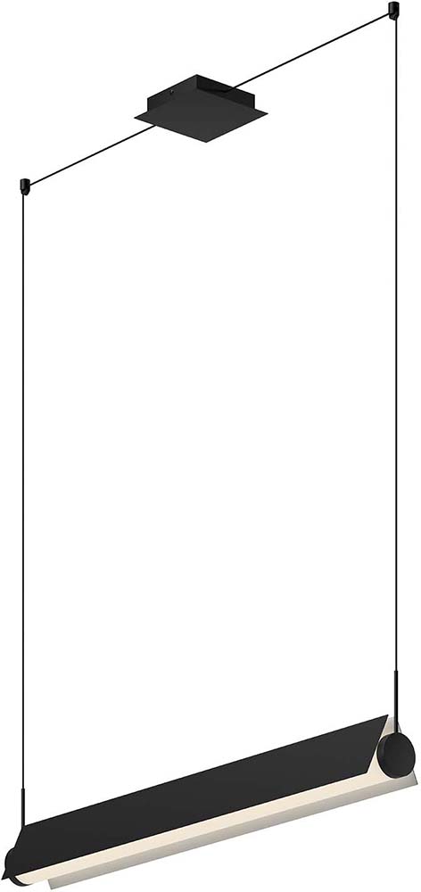 Kuzco LP73536-BK/WH Phoenix Modern Black/White LED Kitchen Island Light ...