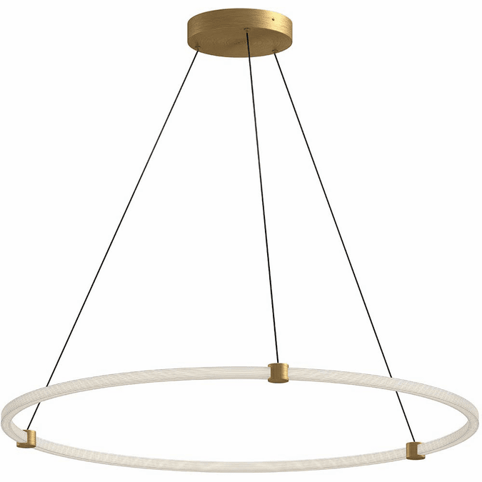 Kuzco PD24748-BG Bruni Contemporary Brushed Gold LED 40" Hanging Pendant Light - KUZ-PD24748-BG