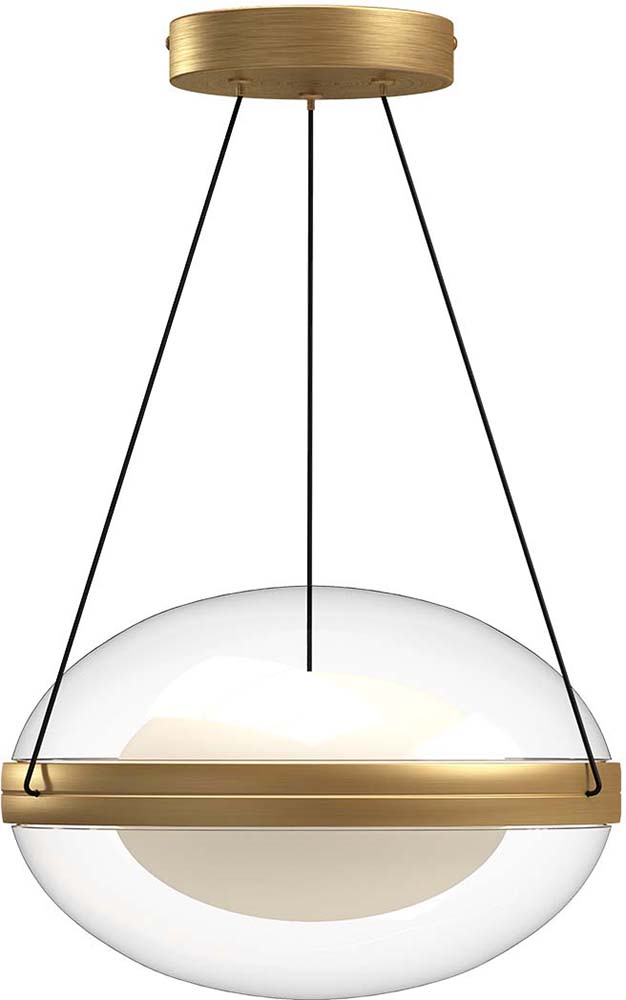 Kuzco PD76312-BG/OP Virgo Modern Brushed Gold/Opal Glass LED 12 ...