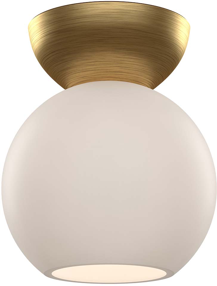 Kuzco SF59706-BG/OP Arcadia Contemporary Brushed Gold/Opal Glass 6 ...